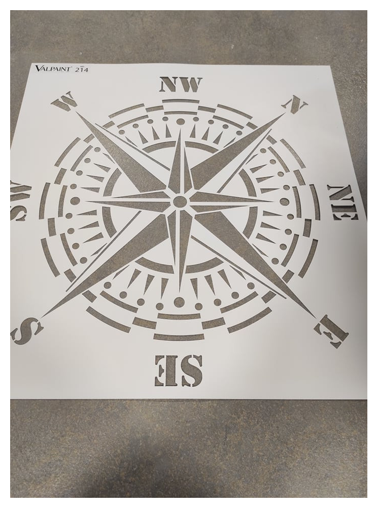 Trafaretas sienų dekorui daugkartinis| VALPAINT Art.214 Pictus stencil